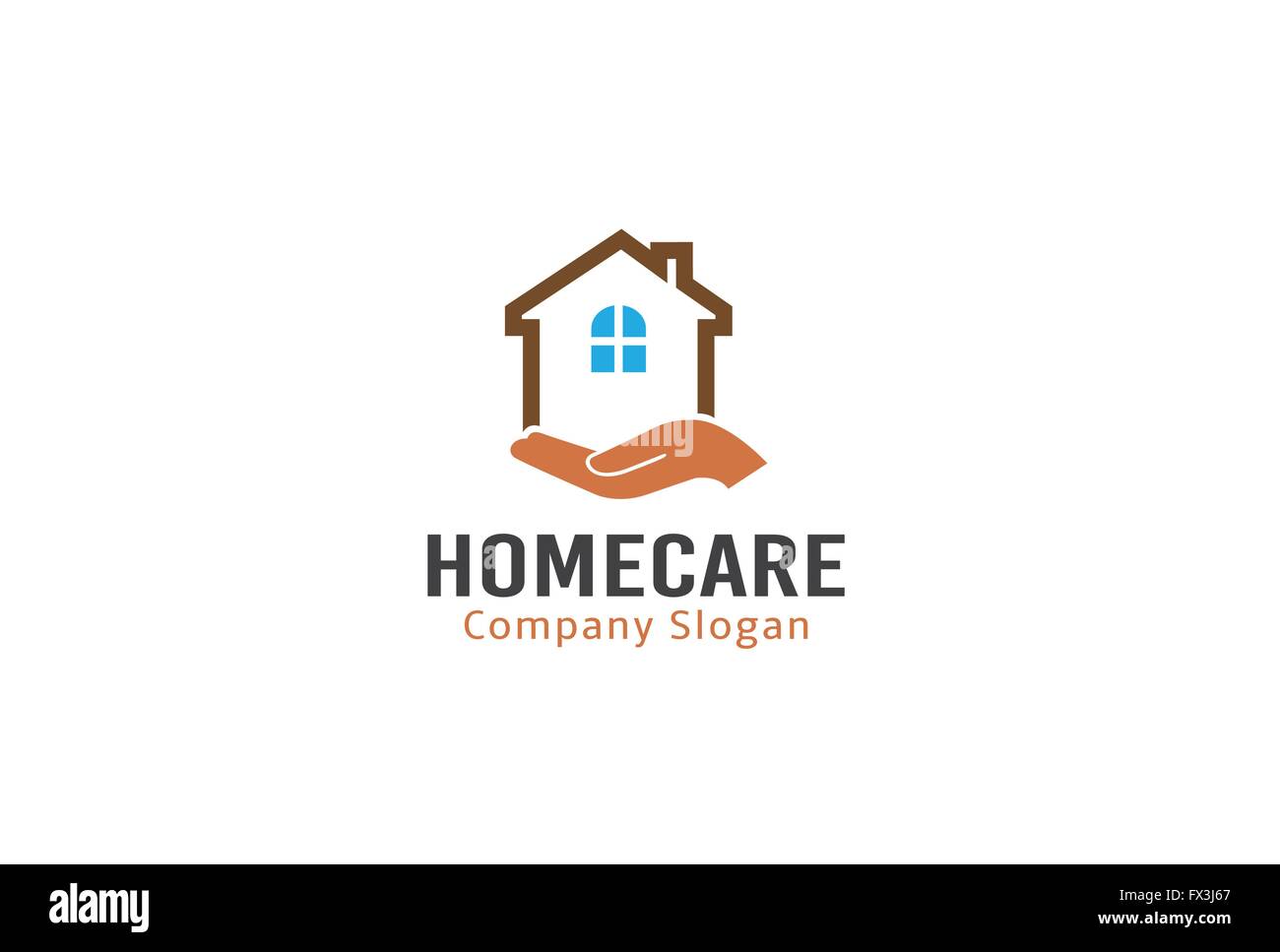 Home Care Hand Logo Symbol Design Illustration Stock Vector Image & Art ...