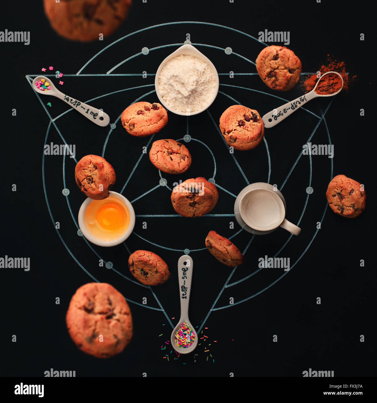 Breakfast alchemy: How to summon cookies Stock Photo - Alamy