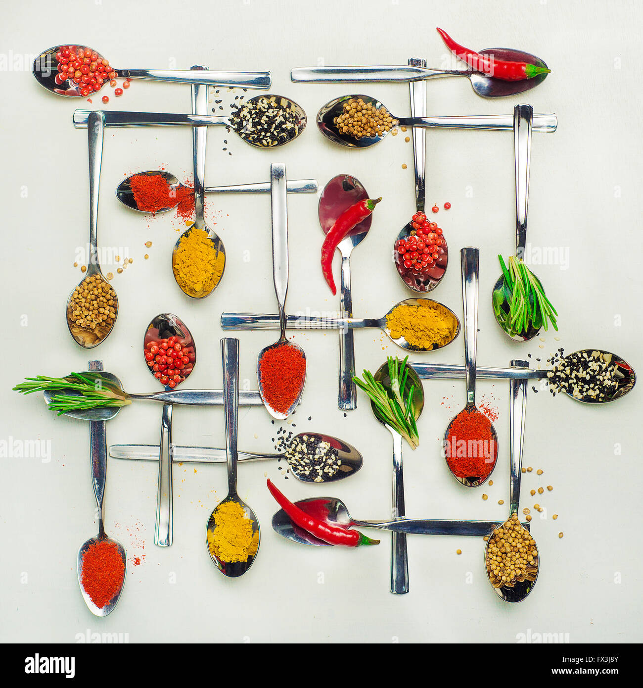 White spoon spice hi-res stock photography and images - Alamy