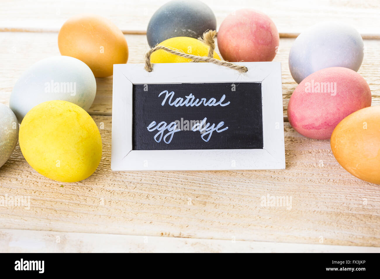 Easter eggs painted with natural egg dye from fruits and vegetables ...