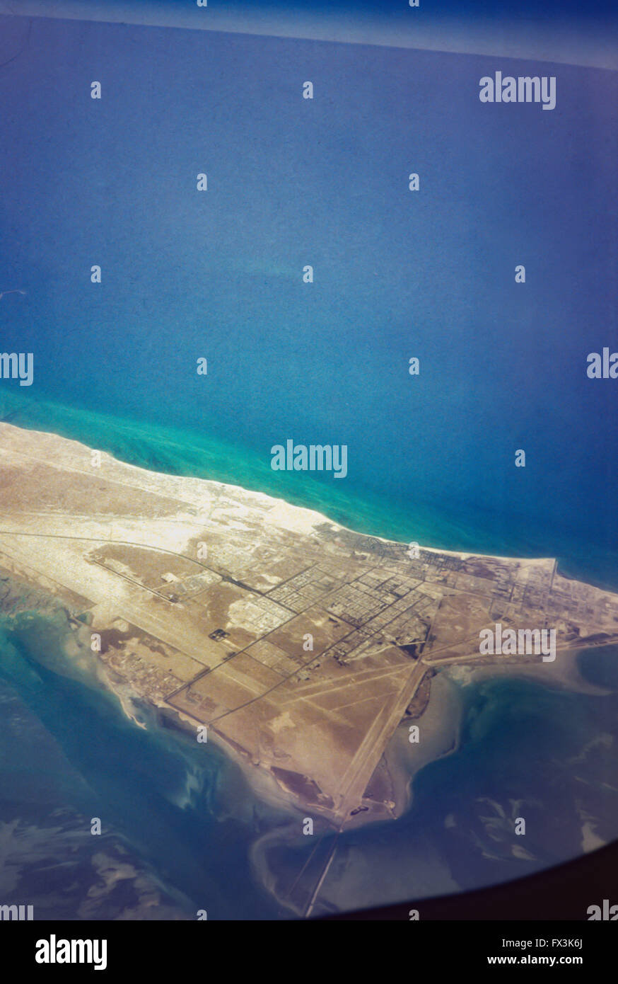 Aerial view of Ras Tanura, Saudi Arabia's key oil refinery and export ...