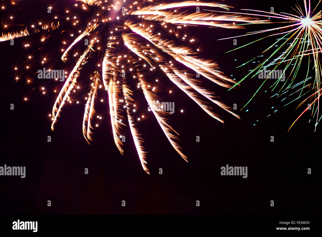background firework christmas pyrotechnics Stock Photo - Alamy