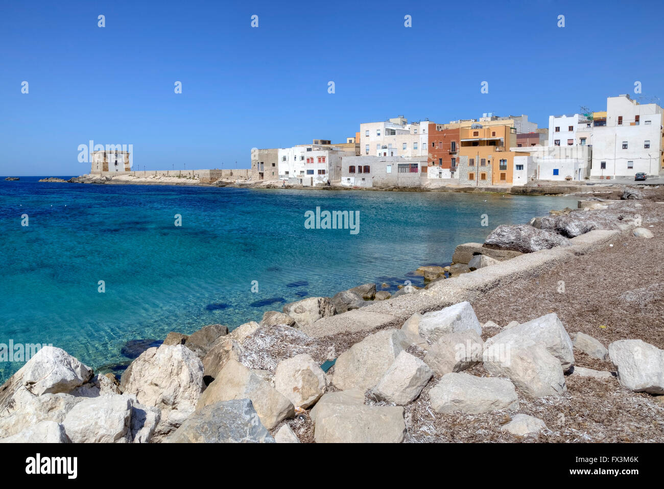 Ligny Tower, Trapani, Sicily, Italy, Europe Stock Photo - Alamy