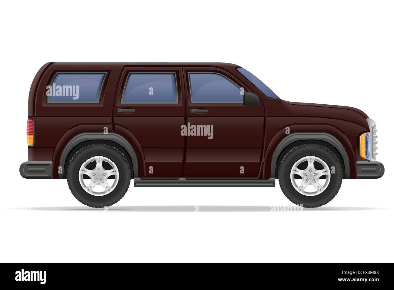 suv car vector illustration isolated on white background Stock Vector ...