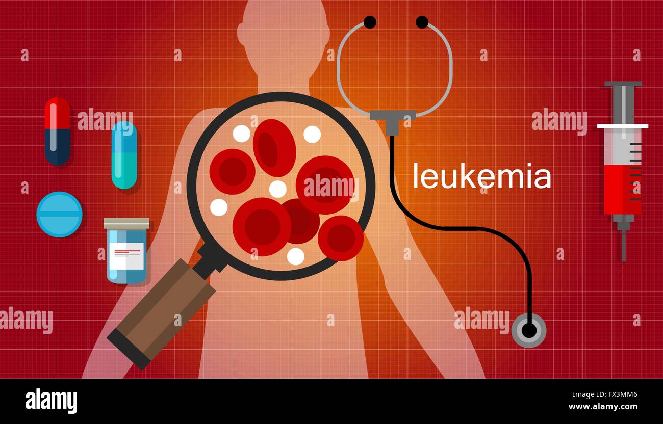 Human leukemic cells Stock Vector Images - Alamy