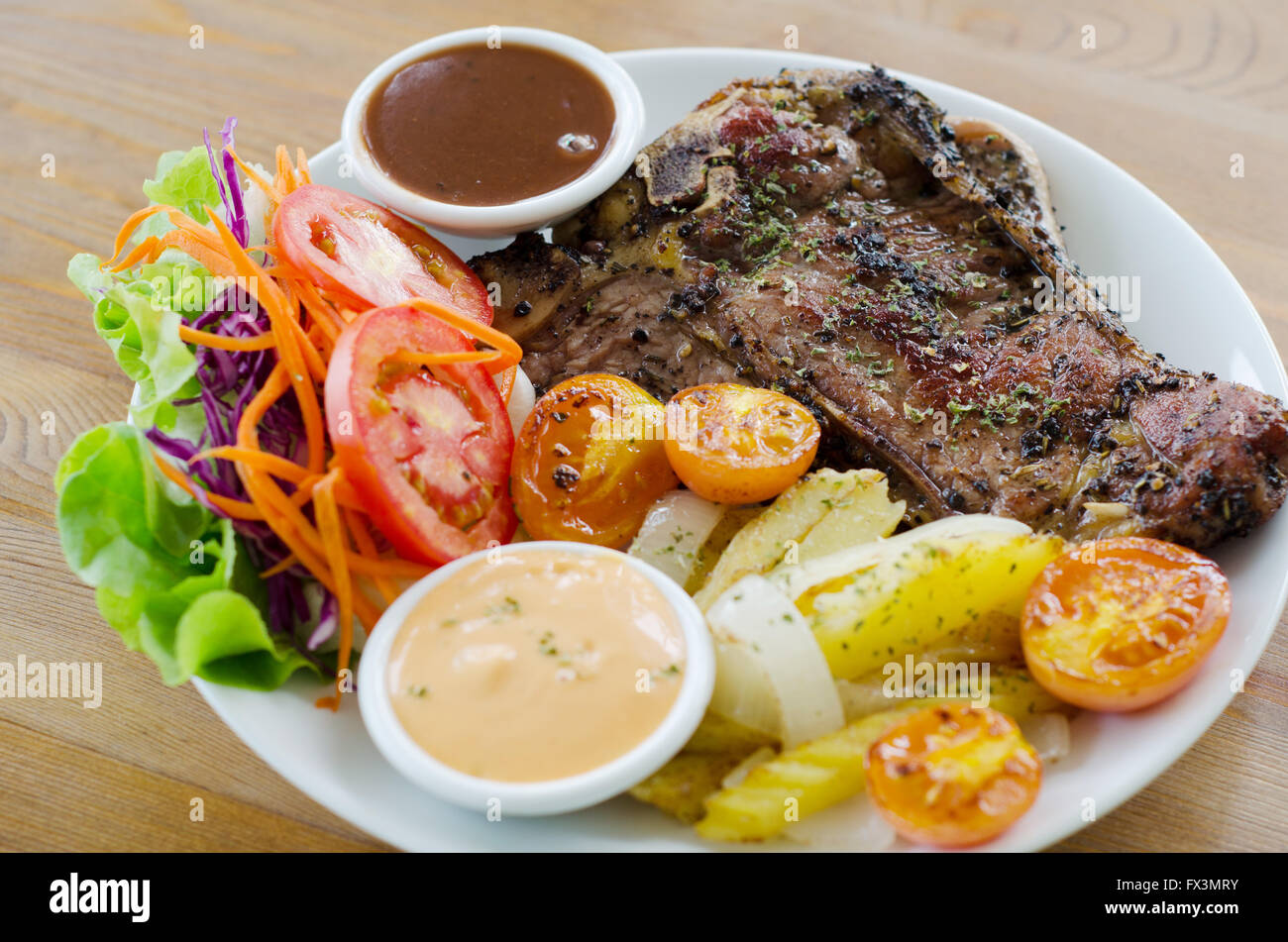 t bone steak Stock Photo - Alamy