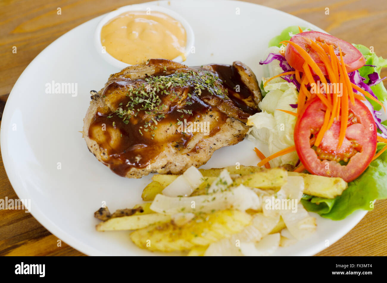 Chicken steak hi-res stock photography and images - Alamy