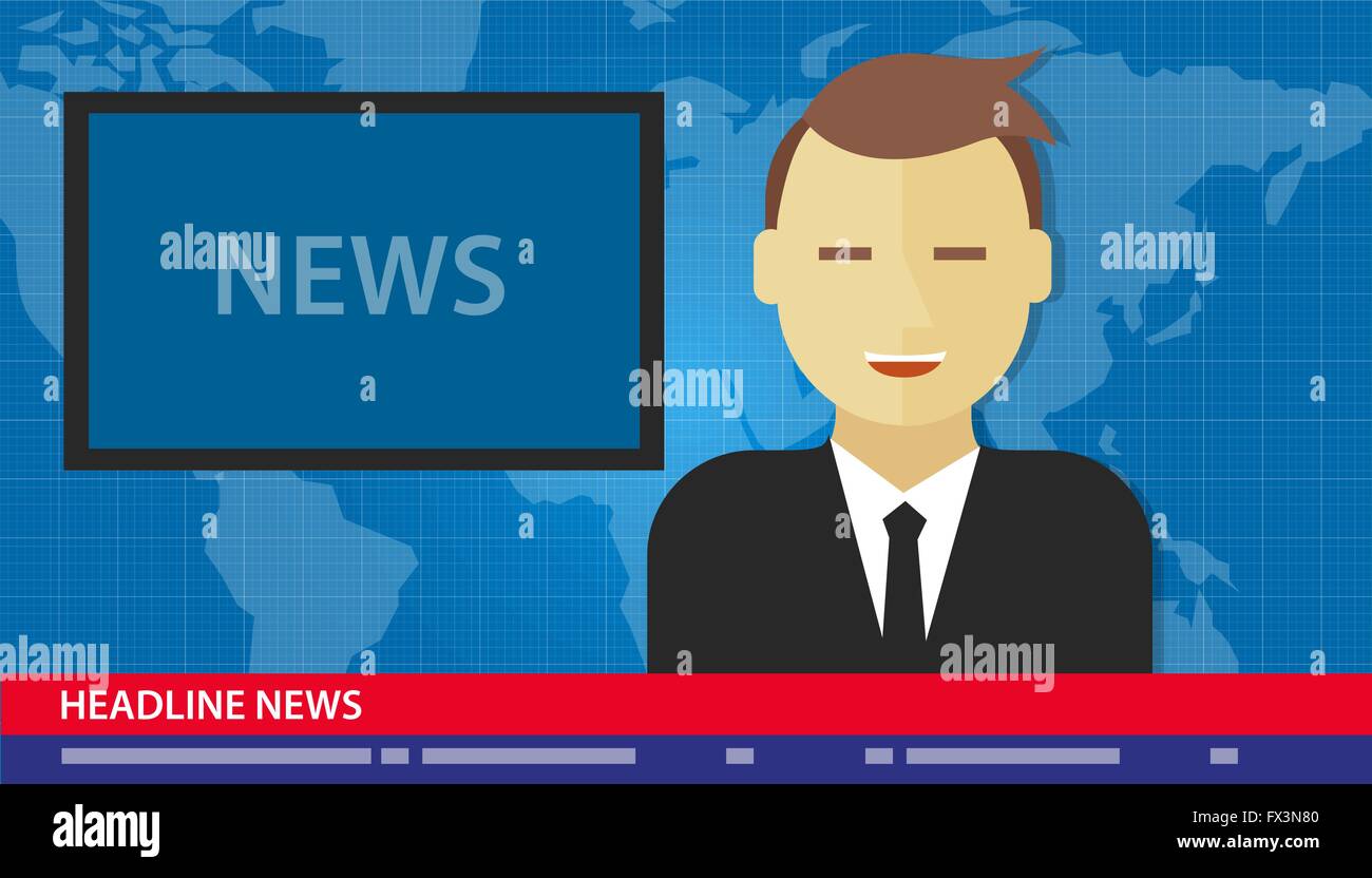 News anchor desk hi-res stock photography and images - Alamy