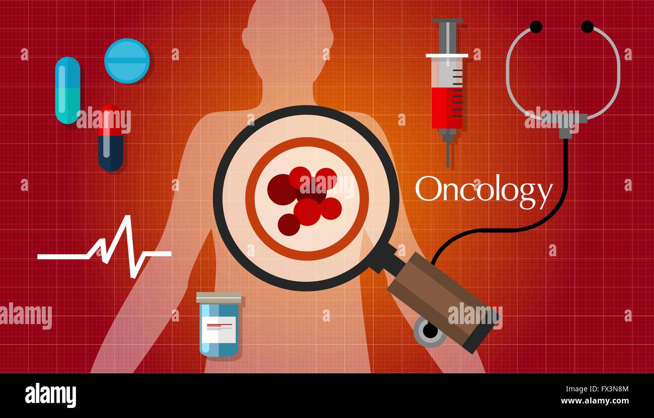 oncology cancer medical treatment carcinoma health Stock Vector Image ...