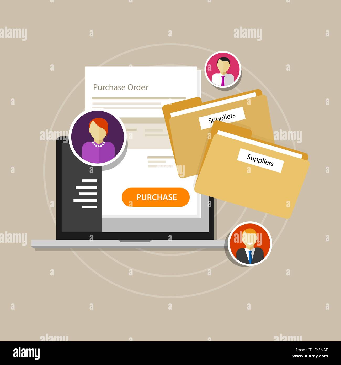 E procurement Stock Vector Images - Alamy