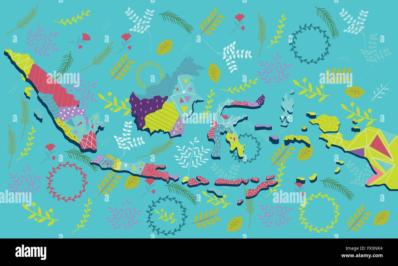 Indonesia map Stock Vector Images - Alamy