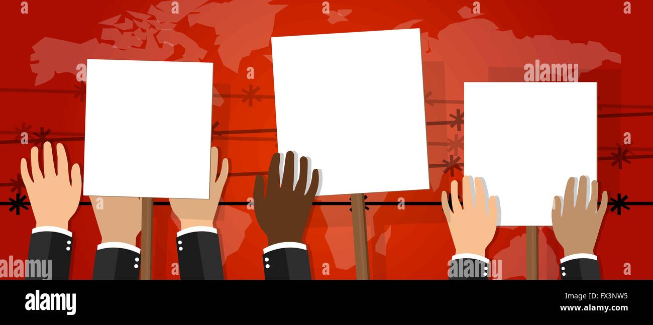 Protest placard sign signs hi-res stock photography and images - Alamy