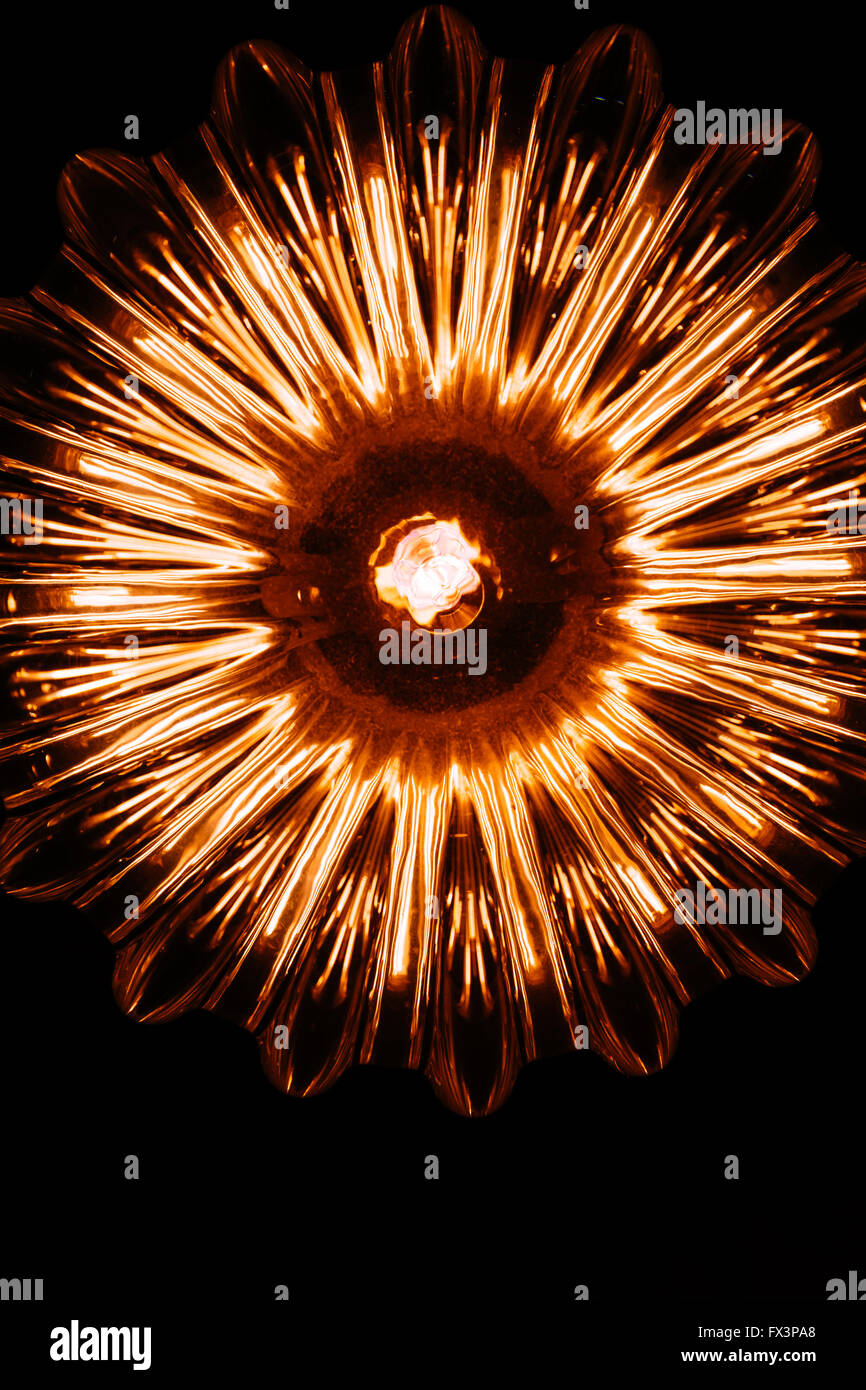 Modern design lamp on a black background Stock Photo - Alamy