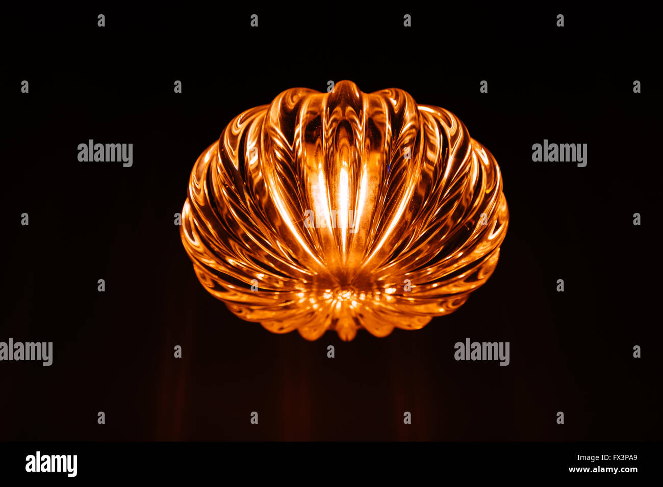 Modern design lamp on a black background Stock Photo - Alamy