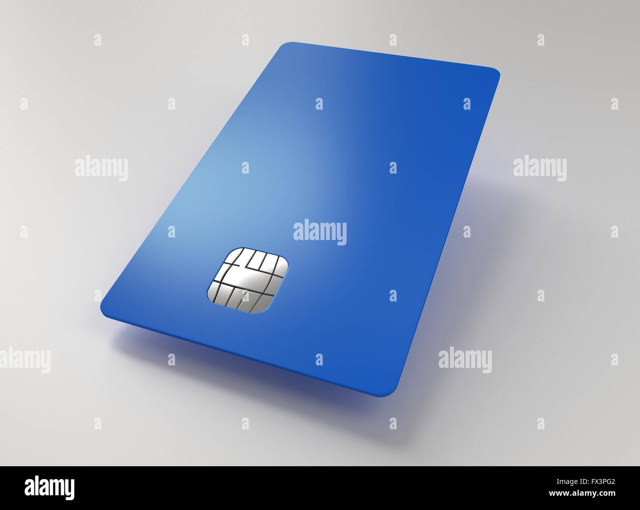 Blue plastic credit card, Mockup, dark, grey background Stock Photo - Alamy