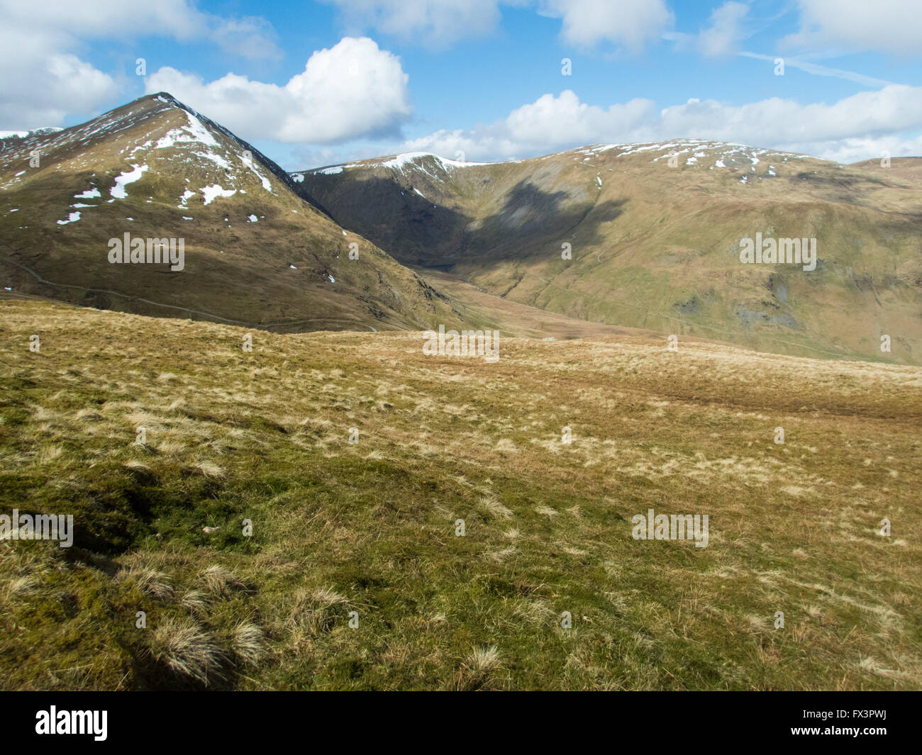 Helvellyn Striding Edge Swirral Edge Stock Photos & Helvellyn Striding ...