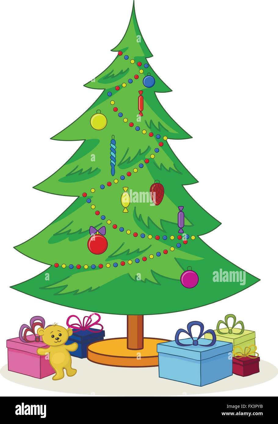 Christmas background gift toys Stock Vector Images - Alamy