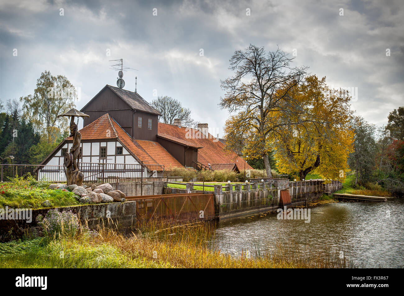 old water mill Stock Photo - Alamy