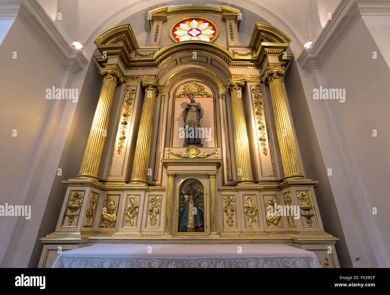 Interior of catholic church Stock Photo - Alamy
