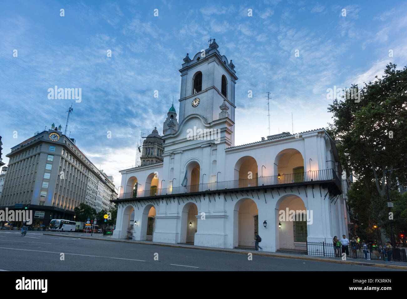 Cabildo historic town hall Stock Photo - Alamy