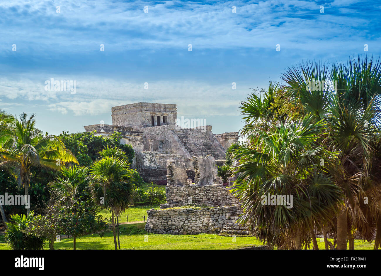 Myan Ruins, Tulum Mexico Stock Photo - Alamy