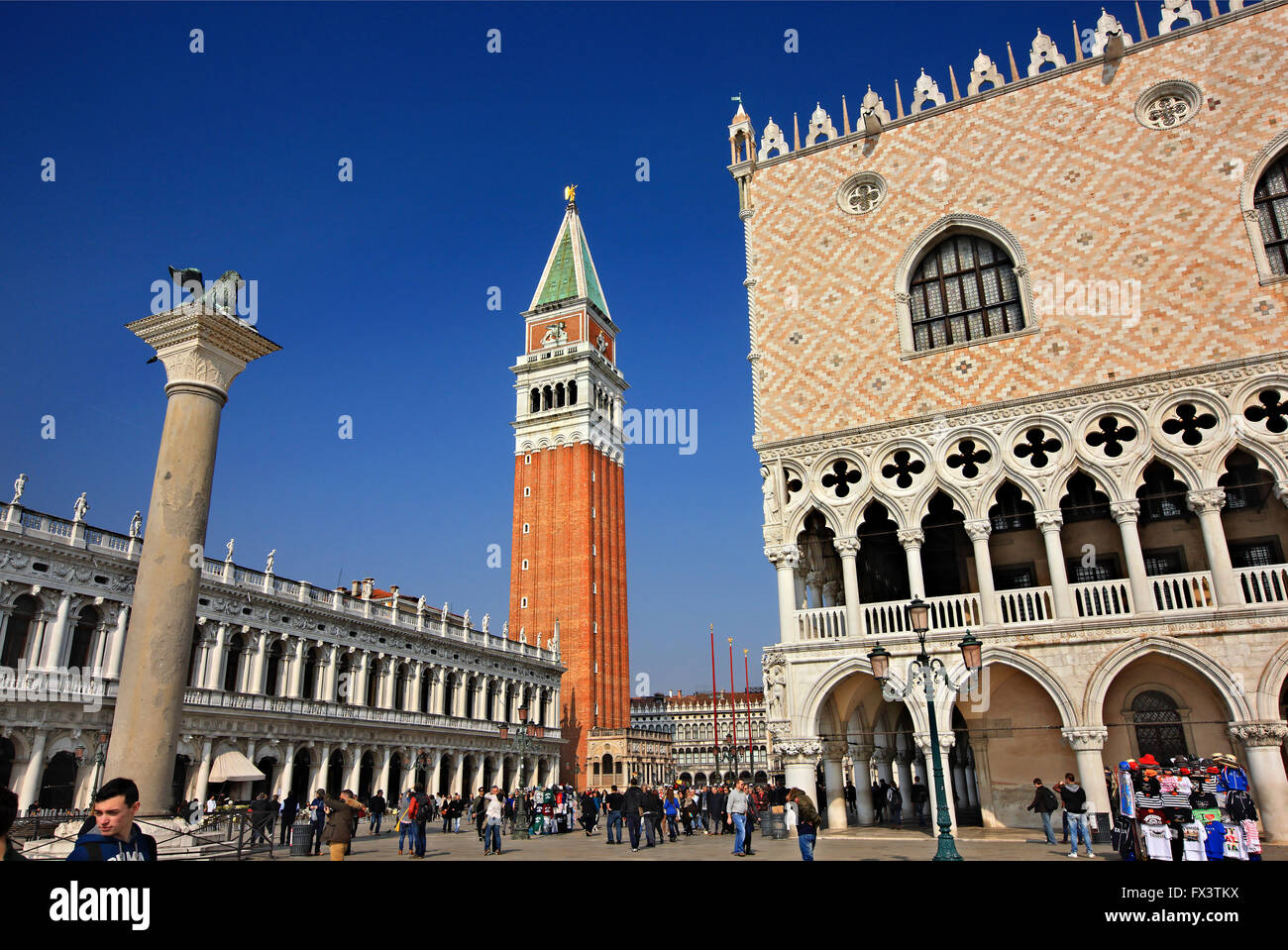 The Piazzeta di San Marco (St Mark's little square), Venice, Veneto ...