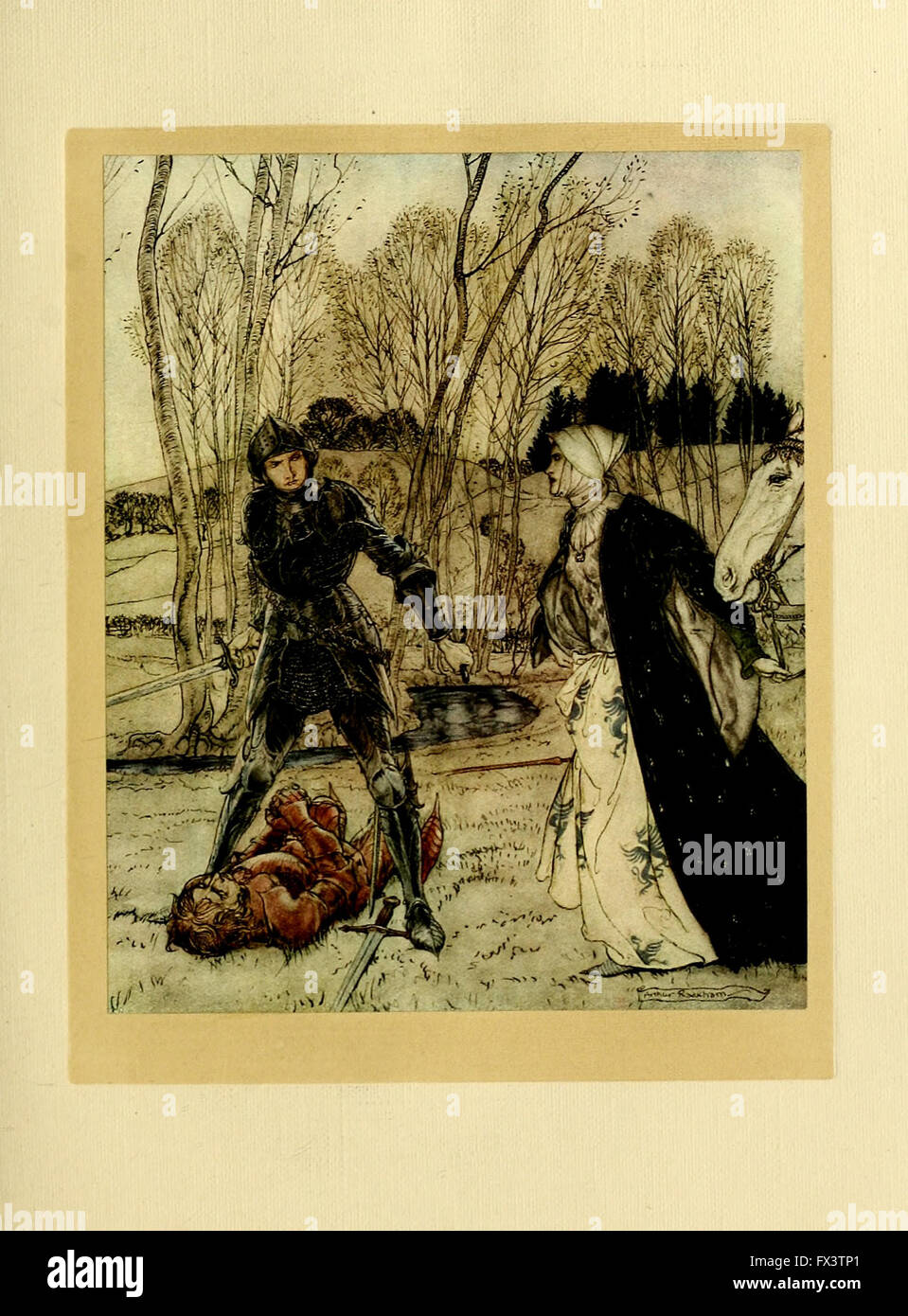 How Beaumains defeated the Red Knight, and always the damsel spake many ...