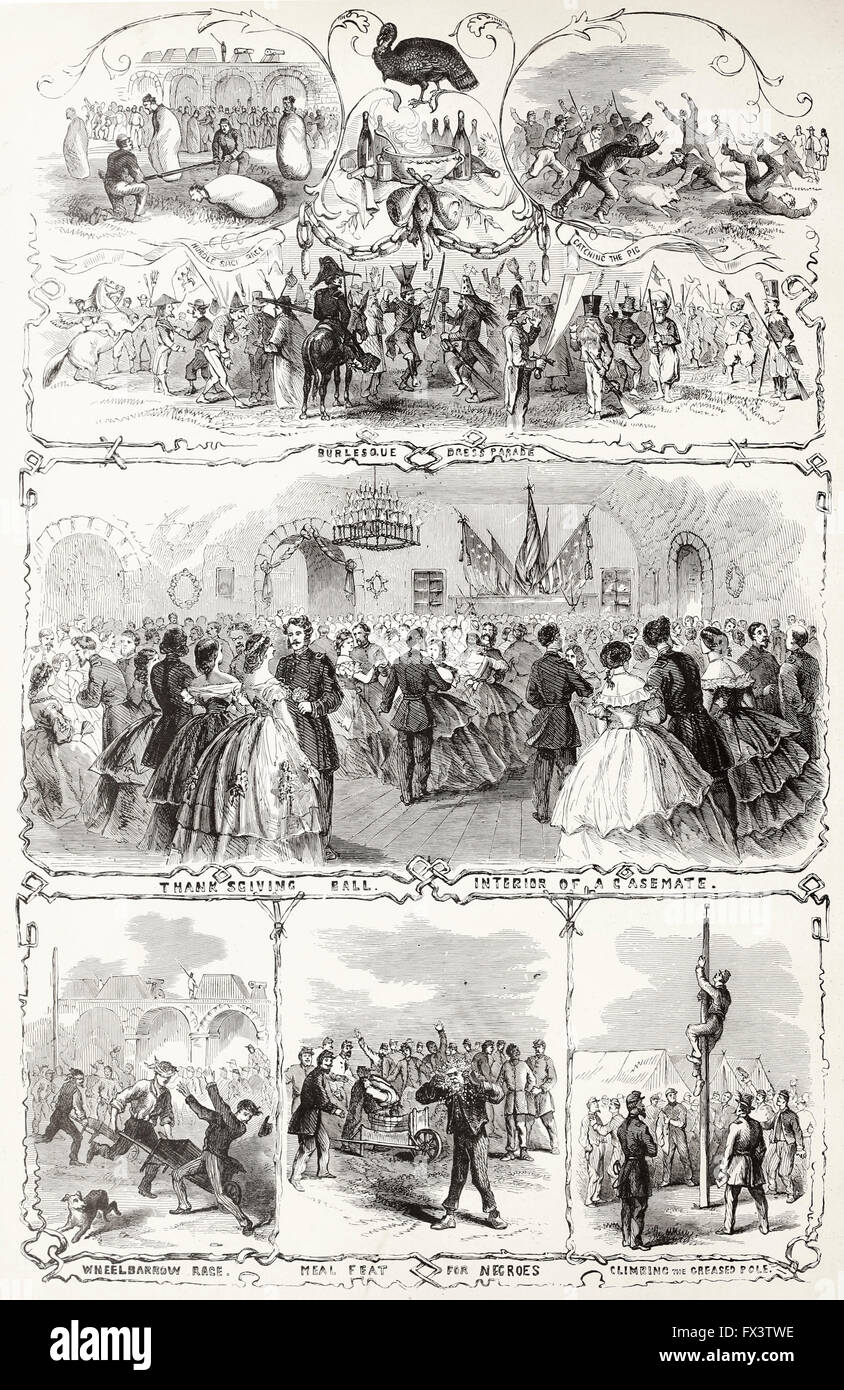 Thanksgiving Festivities at Fort Pulaski, Georgia, November 27th, 1862 ...