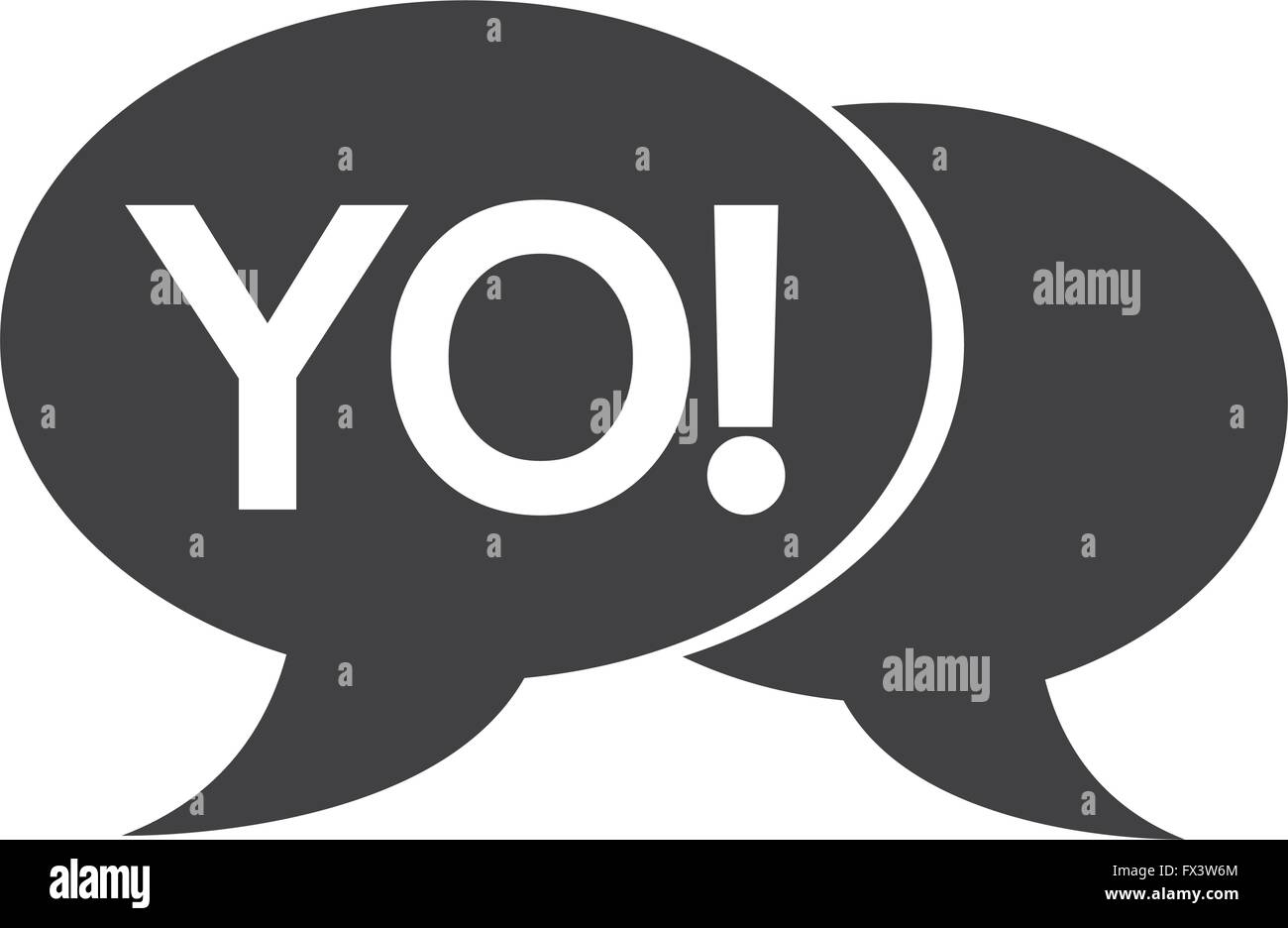 Yo word Stock Vector Images - Alamy