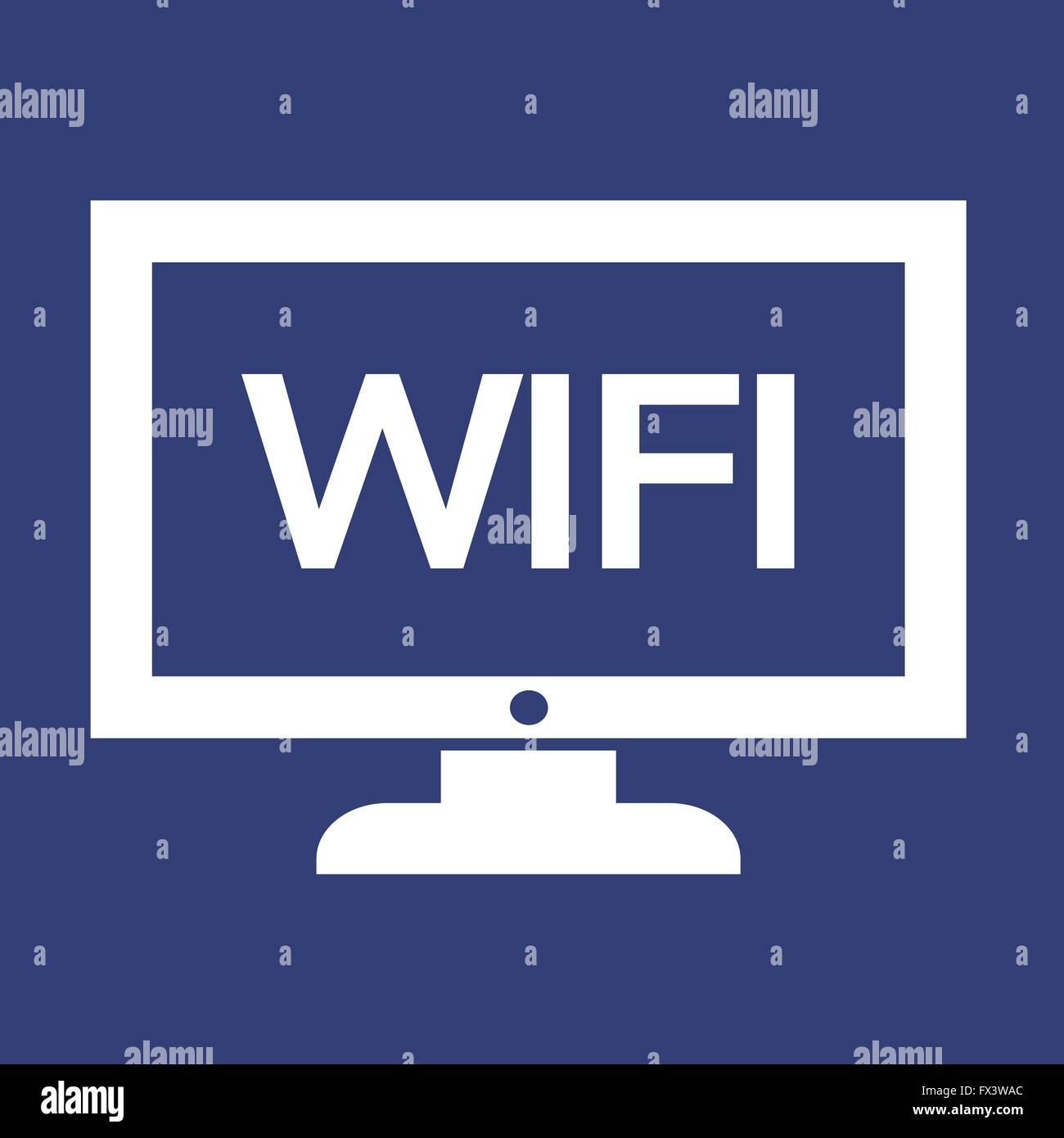 wifi tv icon design Illustration Stock Vector Image & Art - Alamy