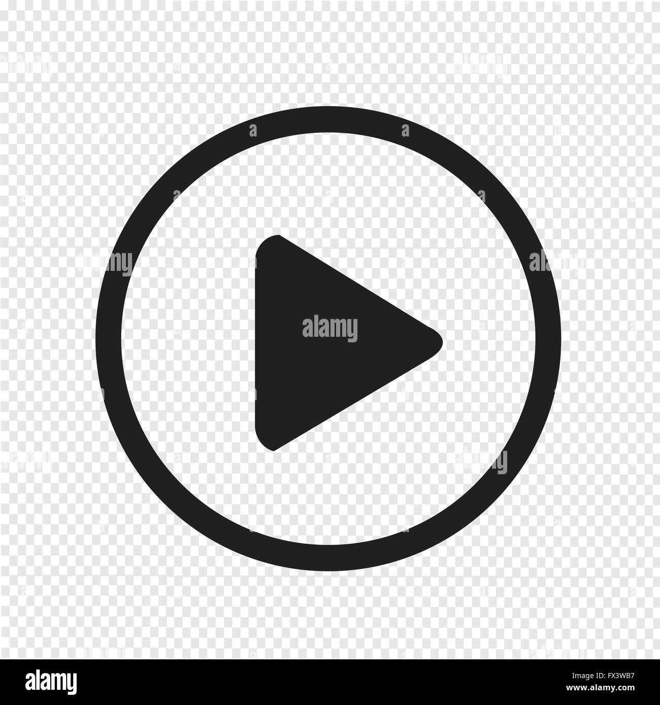 play button icon design Illustration Stock Vector Image & Art - Alamy
