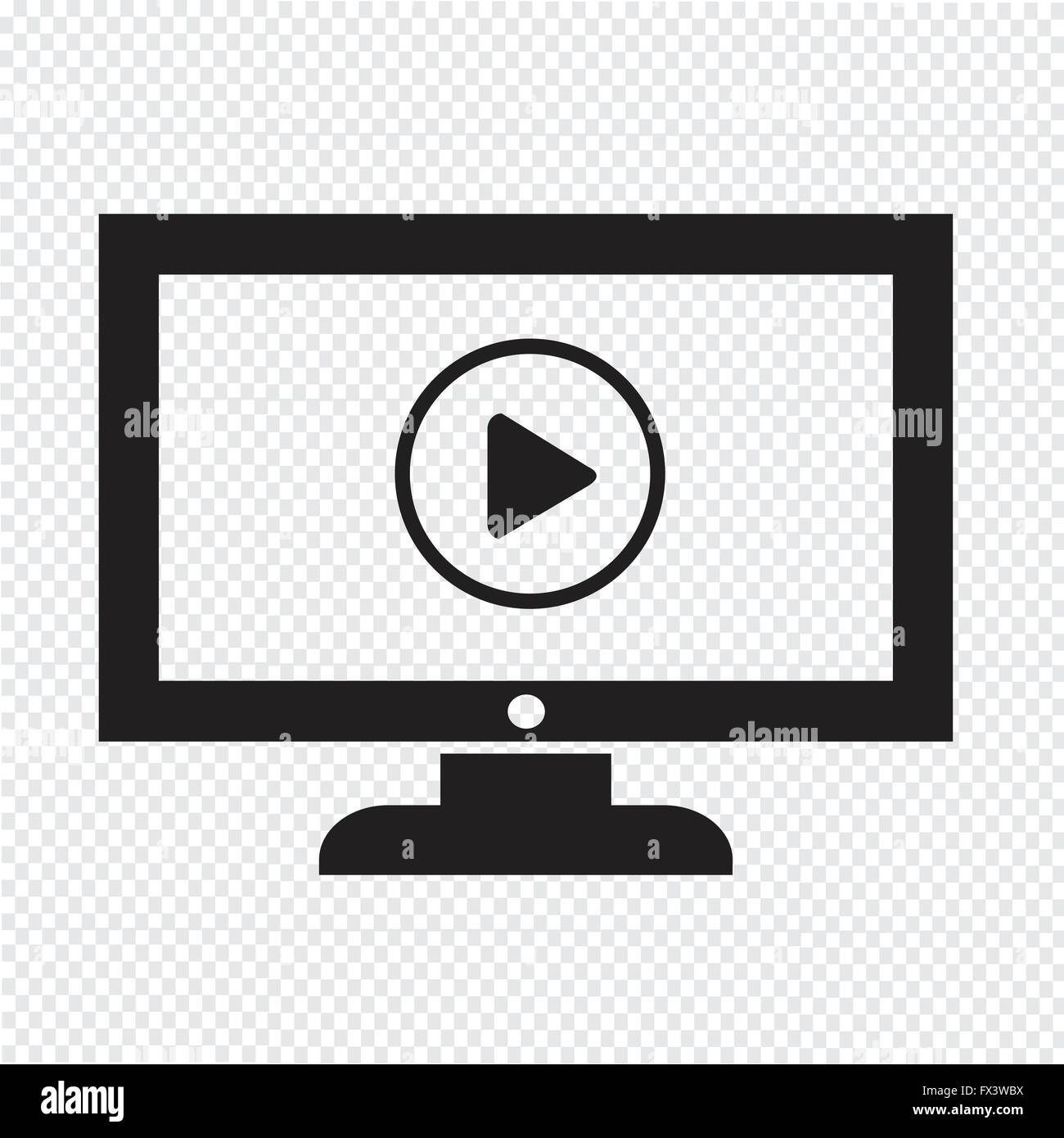 play button tv icon design Illustration Stock Vector Image & Art - Alamy