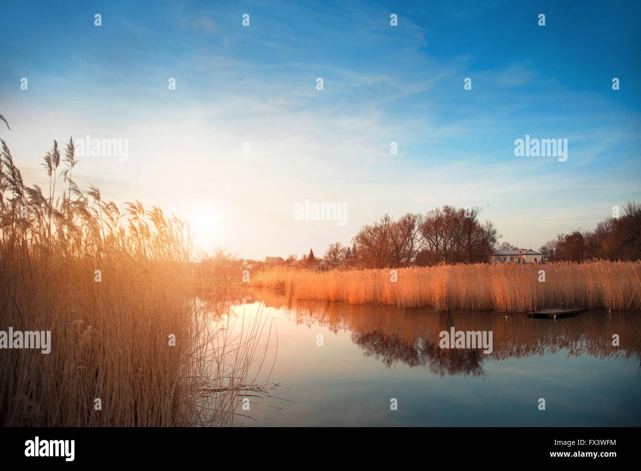 Beautiful spring riverscape hi-res stock photography and images - Alamy
