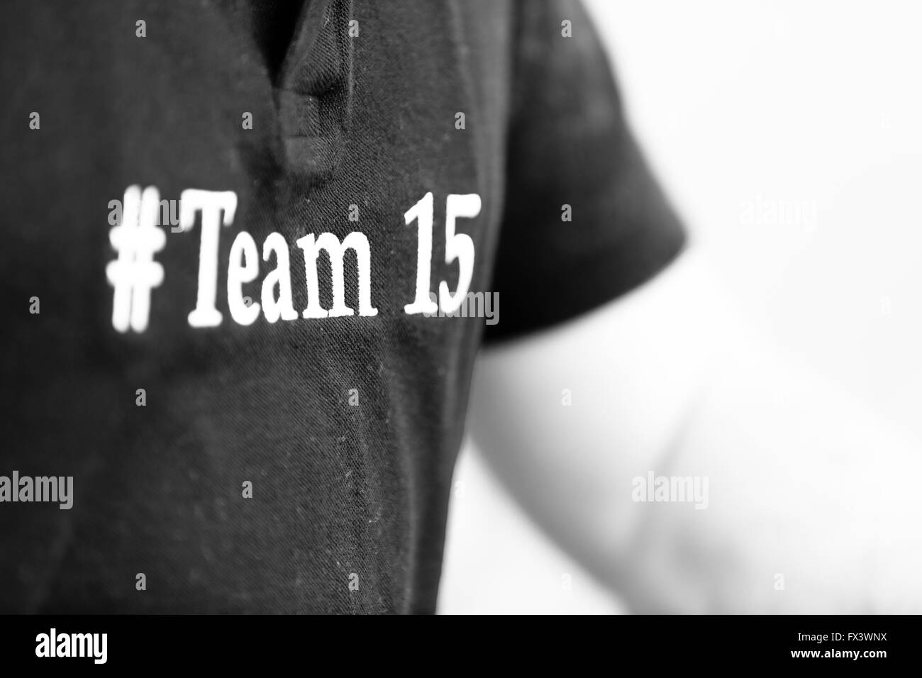 Number 15 shirt Black and White Stock Photos & Images - Alamy