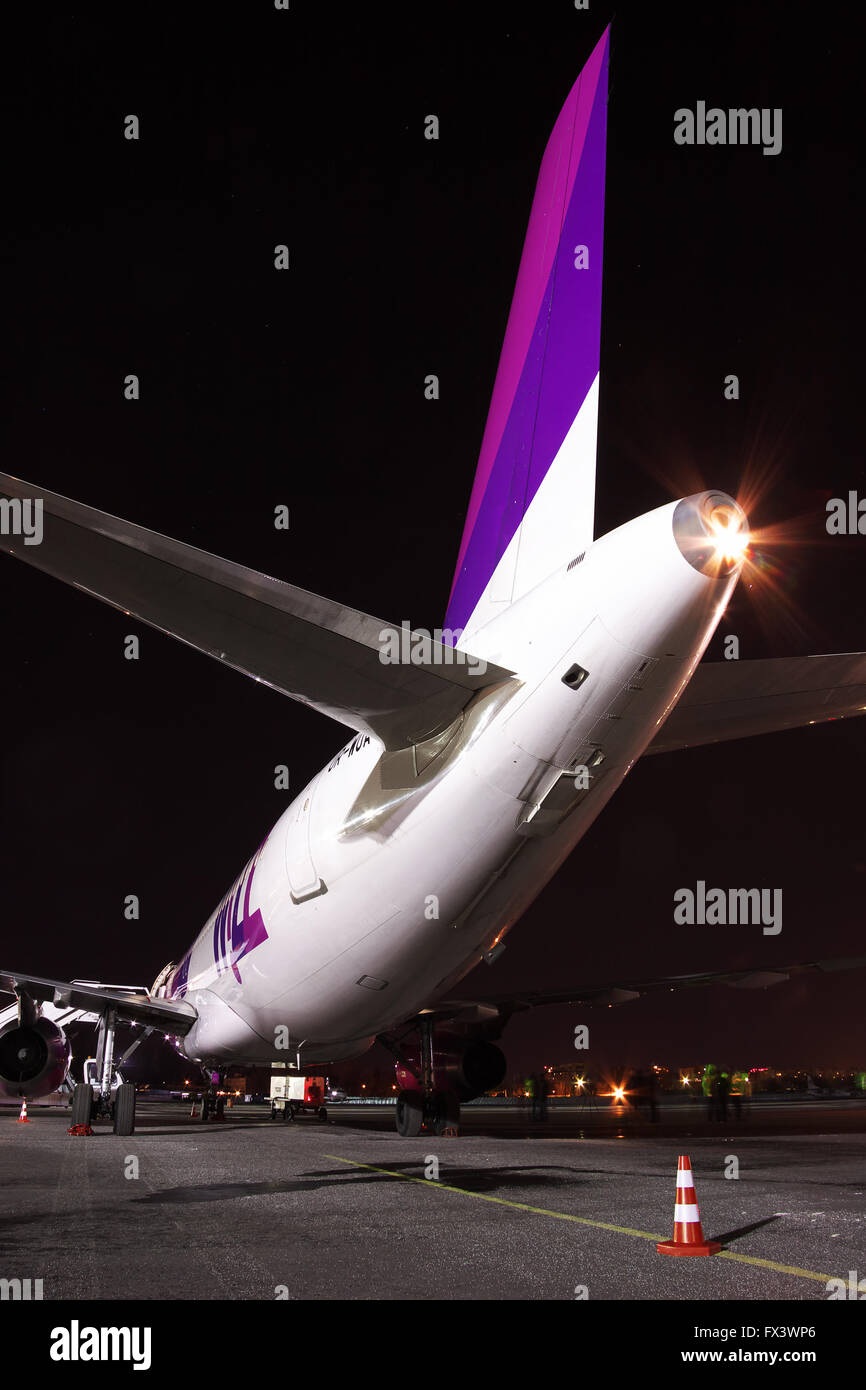 Kiev, Ukraine - March 27, 2011: Wizz Air Airbus A320 passenger plane at ...