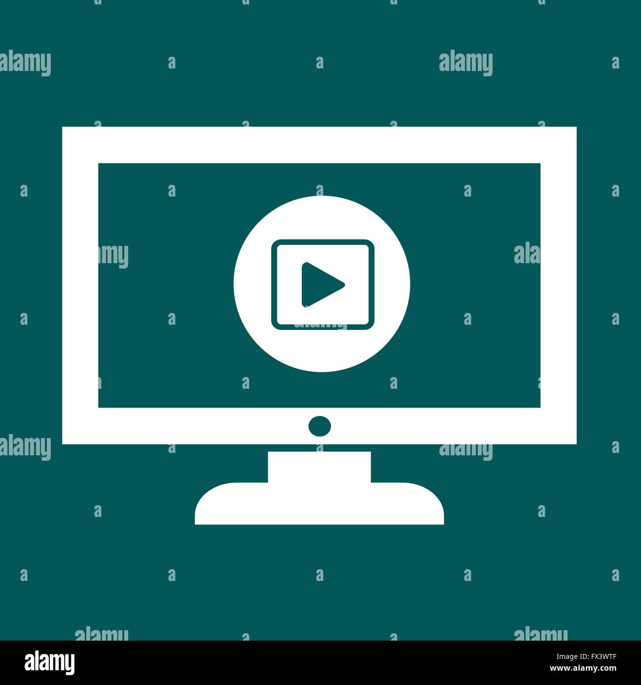 play button tv icon design Illustration Stock Vector Image & Art - Alamy