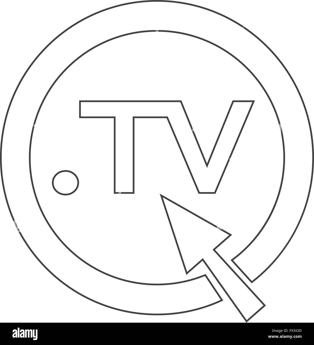 Dot tv Stock Vector Images - Alamy
