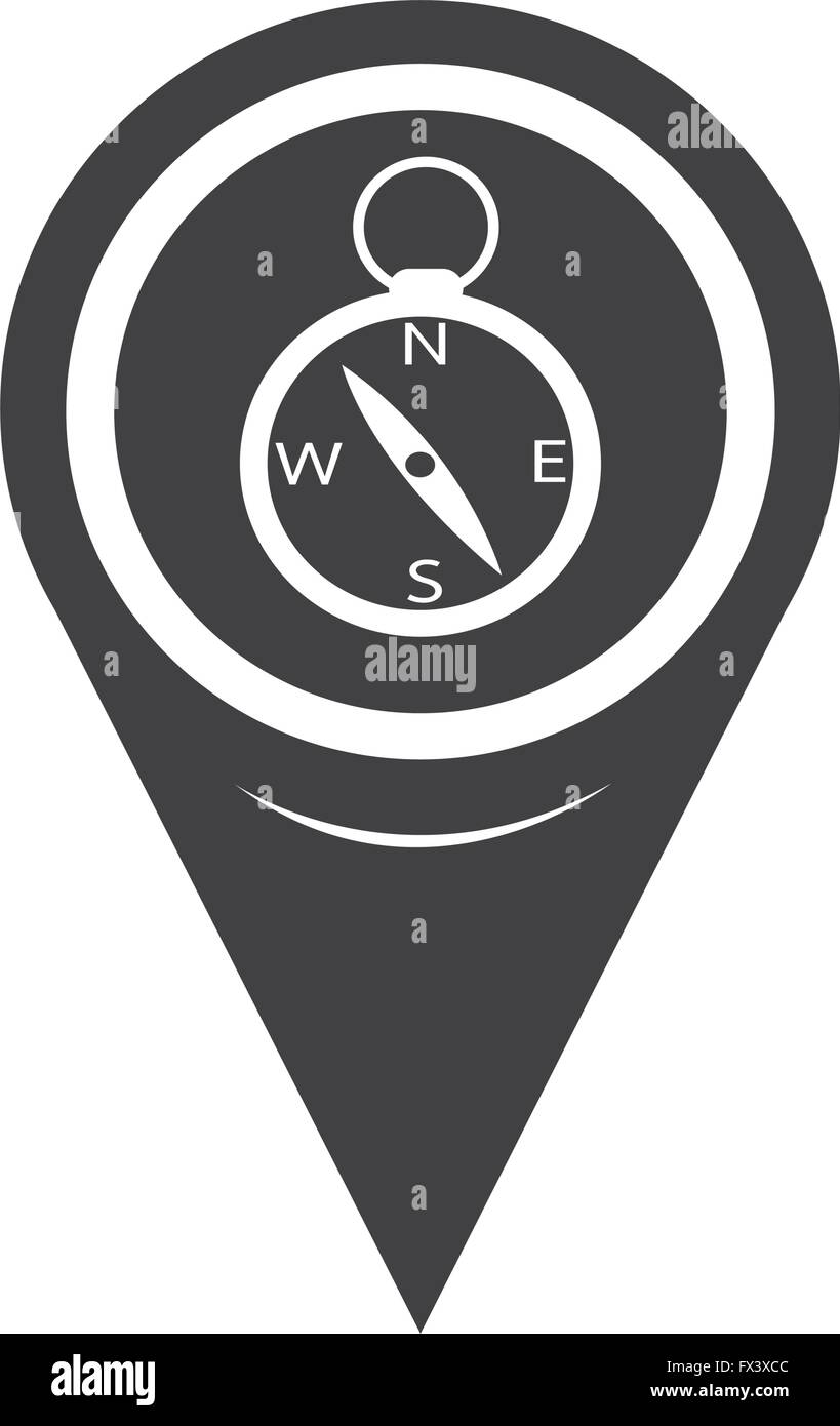Map Pointer compass icon Stock Vector Image & Art - Alamy