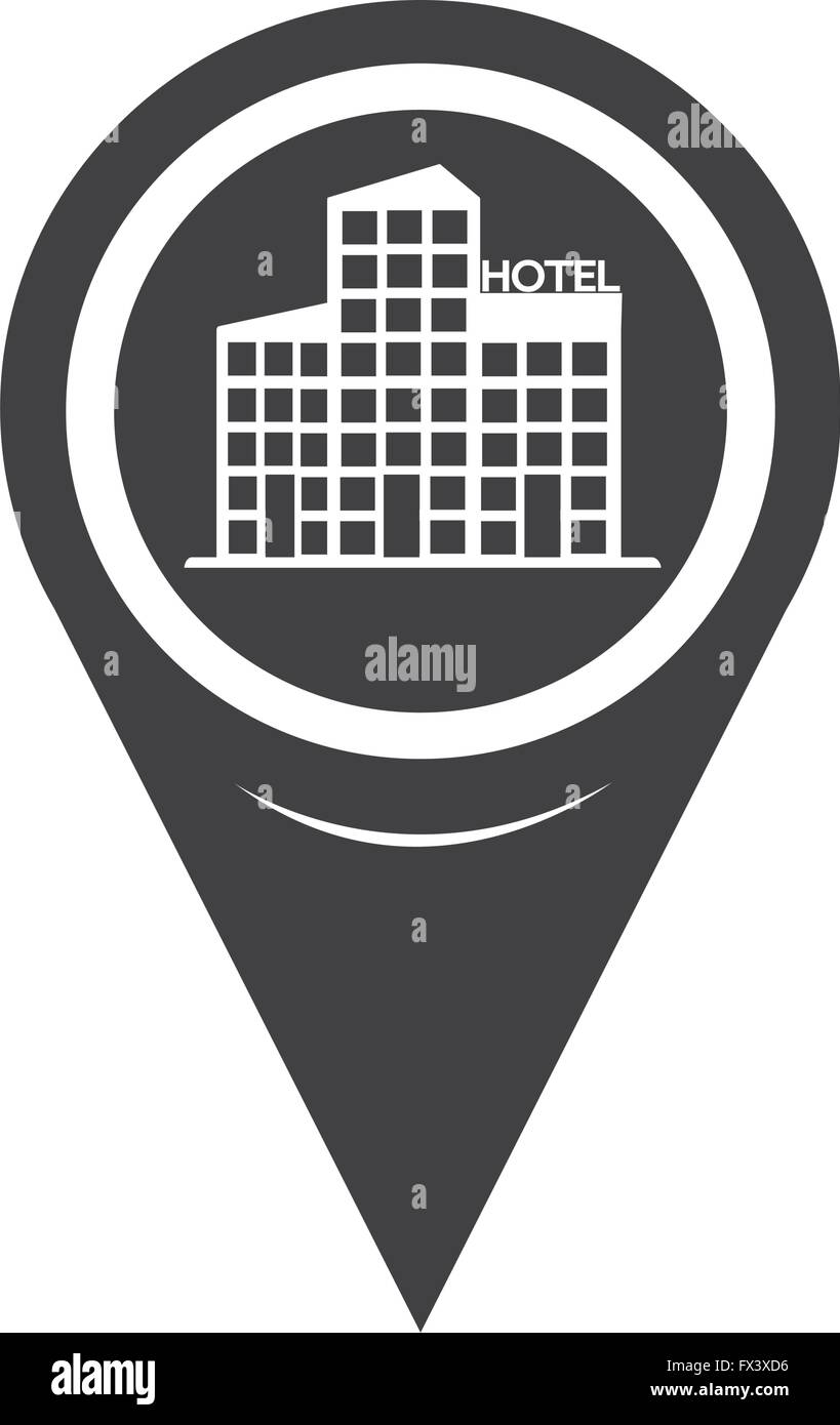 Map Pointer hotel icon Stock Vector Image & Art - Alamy