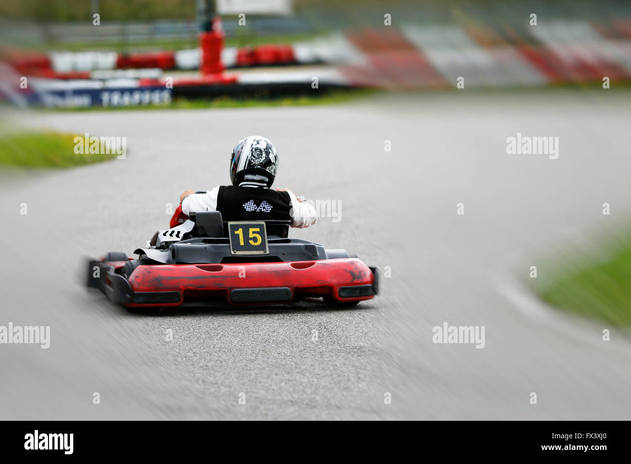 Outside go cart race Stock Photo - Alamy