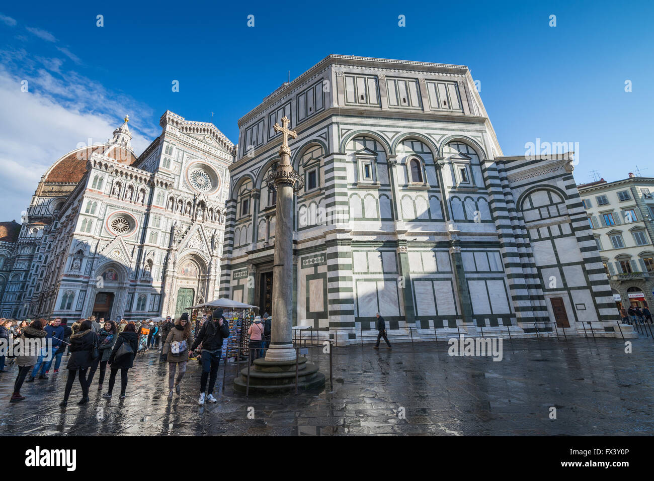 Baptistry of St John and Duomo, Florence, Italy Stock Photo - Alamy