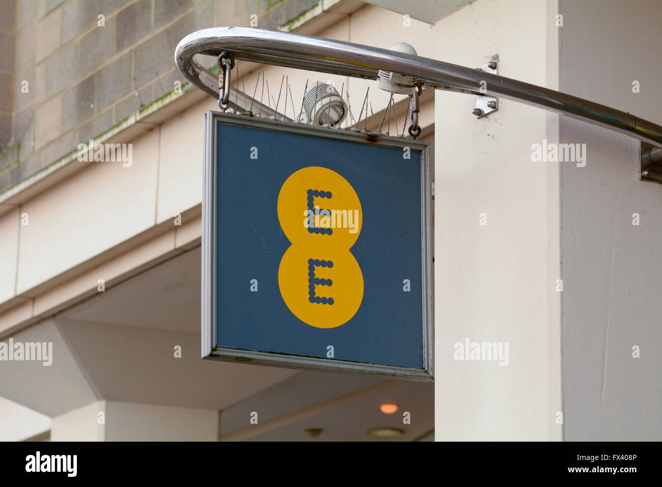 EE Mobile phone sign outside shop Stock Photo - Alamy