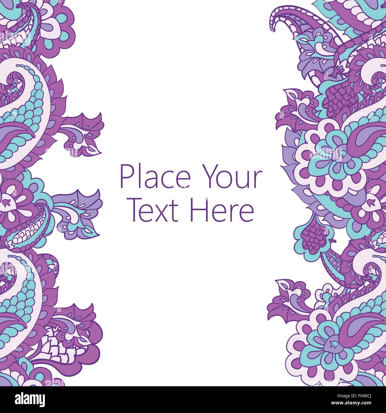 Abstract paisley border Stock Vector Image & Art - Alamy