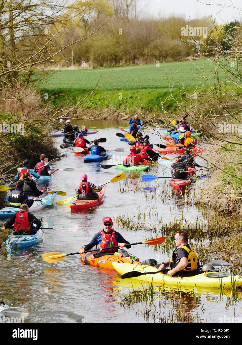 Canoeing & boating, along the River Blackwater, Kelvedon, Essex, UK ...