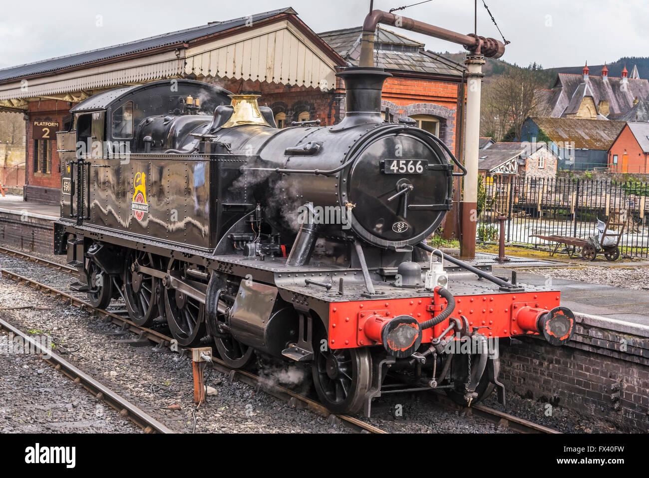 Llangollen railway Spring Steam Gala Apr 2016. GWR 4500 class 2-6-2T No ...