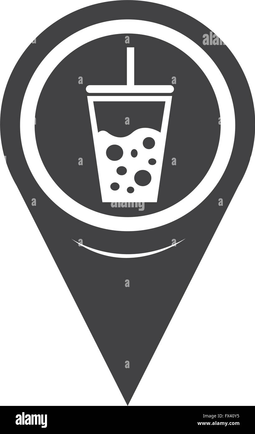Map Pointer cold drink icon Stock Vector Image & Art - Alamy