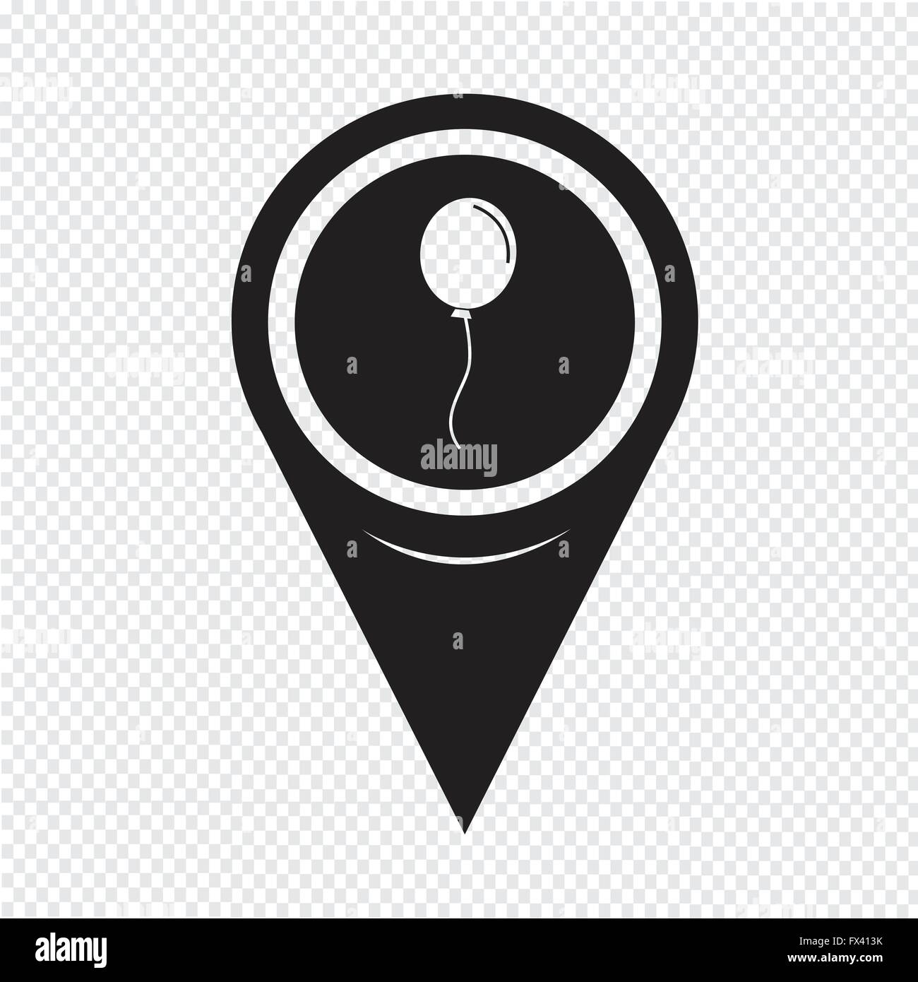 Map Pin Pointer balloon icon Stock Vector Image & Art - Alamy