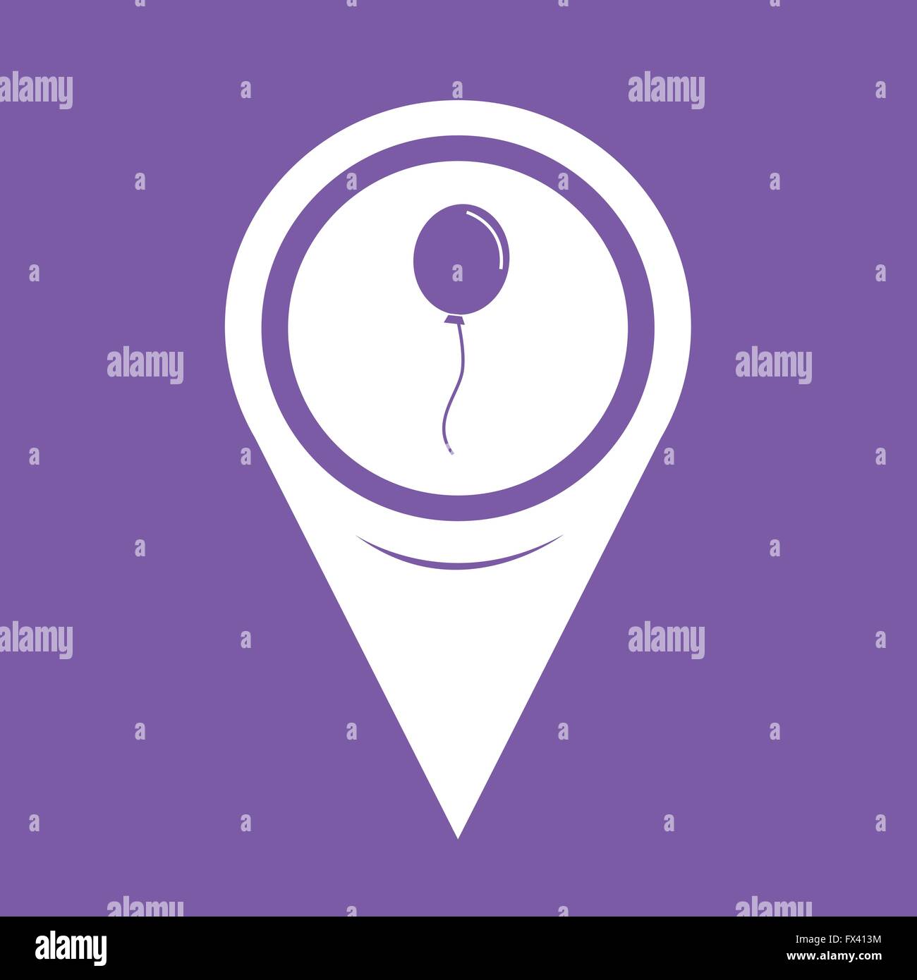 Map Pin Pointer balloon icon Stock Vector Image & Art - Alamy