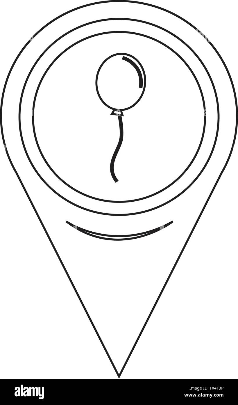 Map Pin Pointer balloon icon Stock Vector Image & Art - Alamy