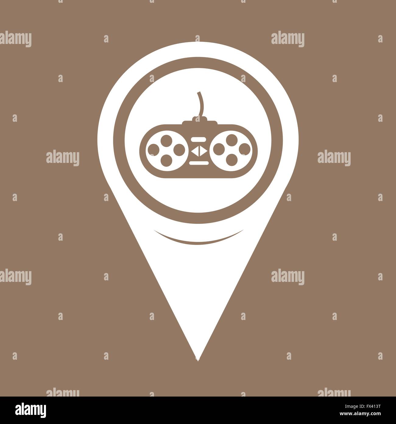 Map Pin Pointer game controller icon Stock Vector Image & Art - Alamy